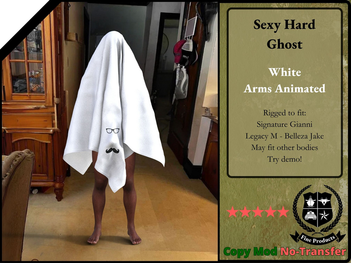 Second Life Marketplace Fp Sexy Hard Ghost White 6692